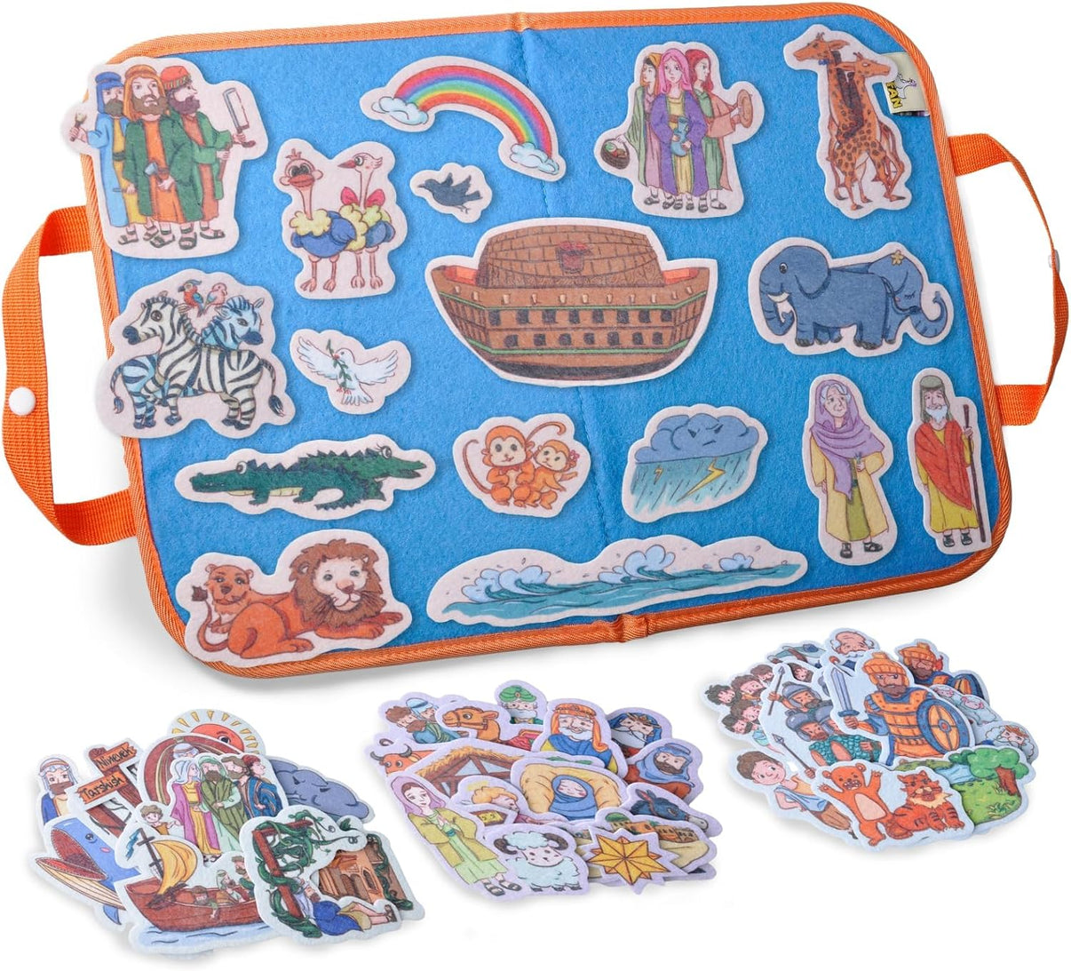 CHEFAN 4 Pack Felt Board Bible Stories Set, Flannel Board Stories Incl